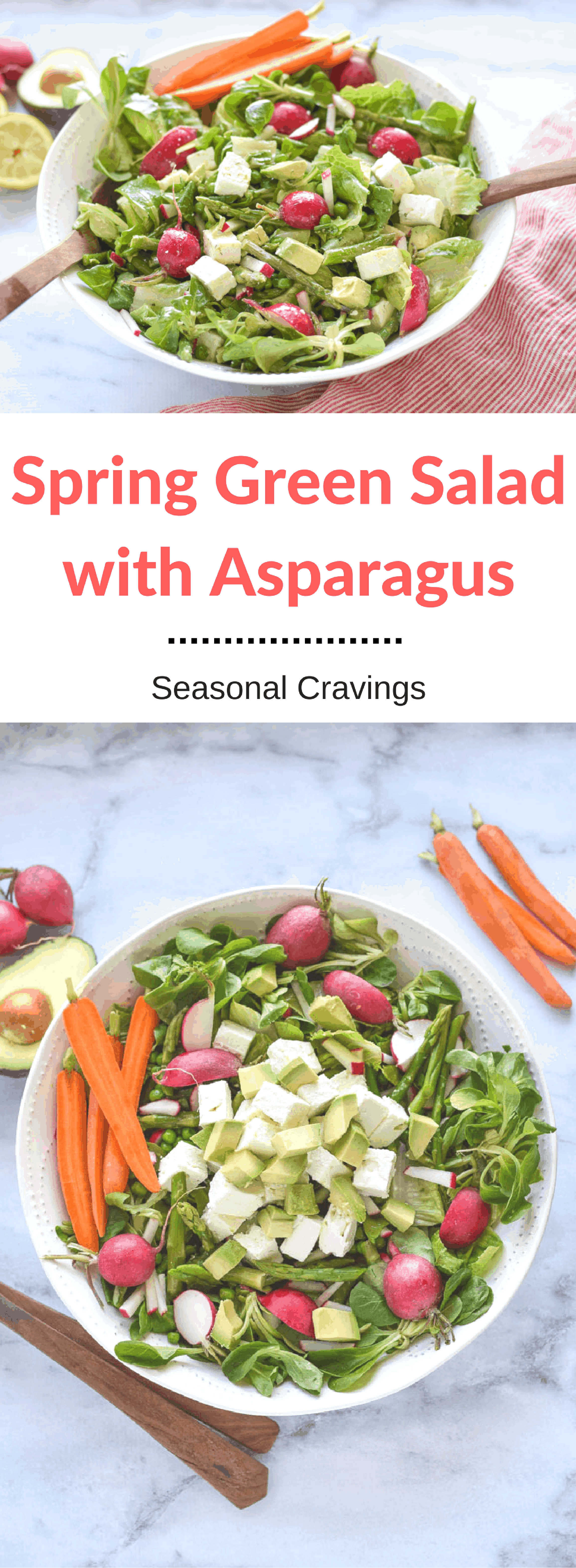 Spring Green Salad with Asparagus - Seasonal Cravings