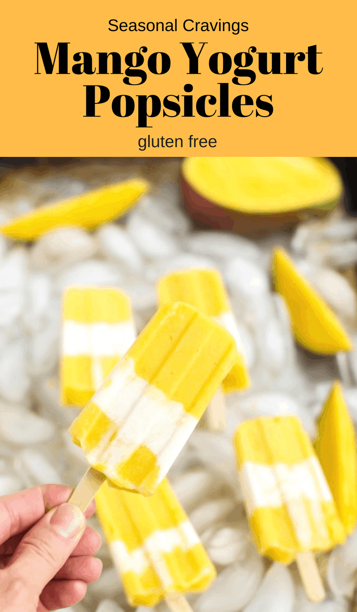Easy Mango Popsicles using Frozen Mango - Seasonal Cravings