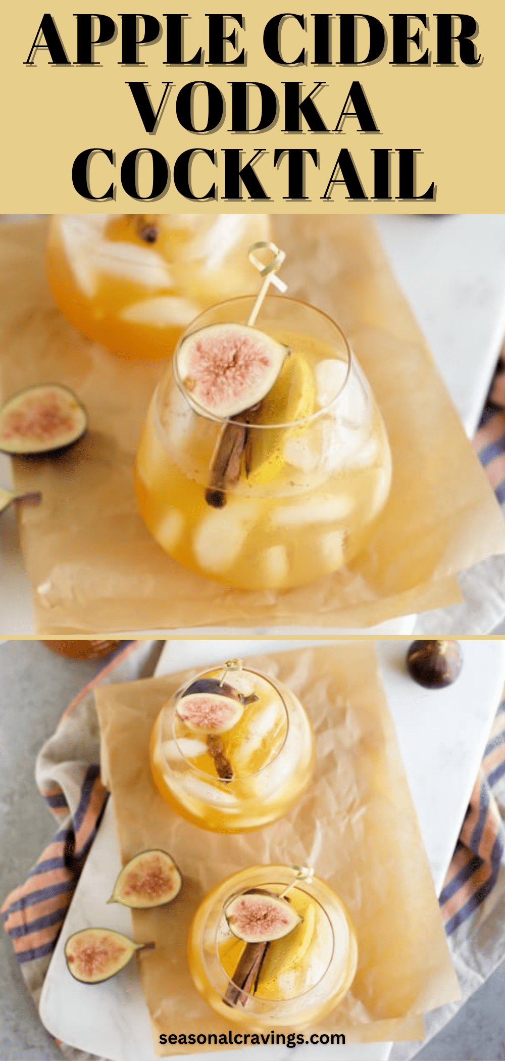 Apple Cider and Vodka Cocktail - Seasonal Cravings