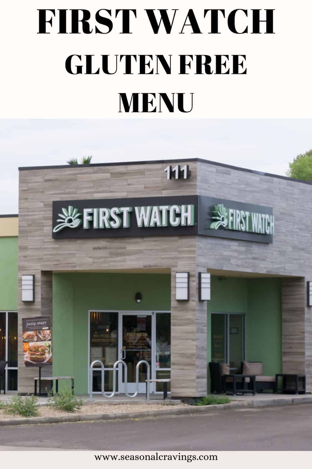 First Watch Gluten Free