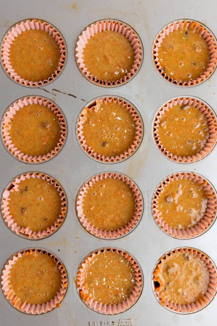 Carrot Cupcakes with Cream Cheese Frosting - Seasonal Cravings
