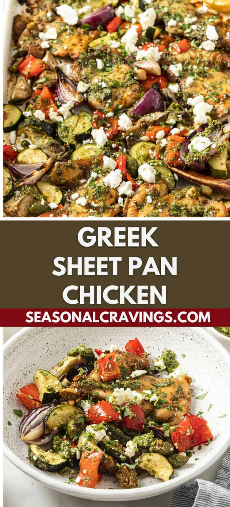 Greek Sheet Pan Chicken - Seasonal Cravings